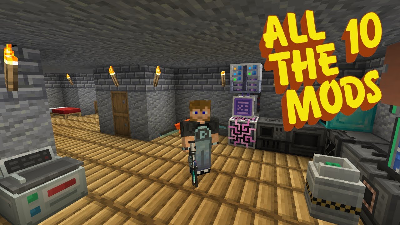 All The Mods 10 (ATM10) - Ep 04 - AE2! Plus Mining Gadget! - YouTube