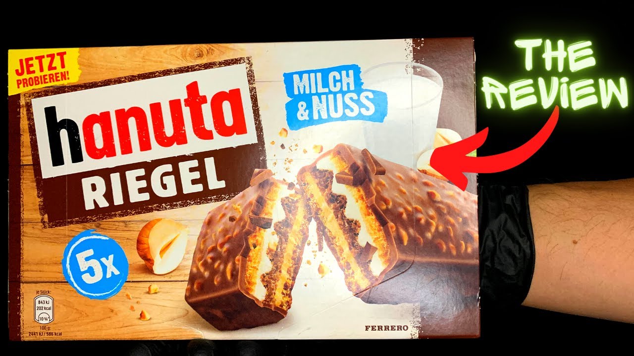 Hanuta Riegel (Hanuta Chocolate Bar) Review - YouTube