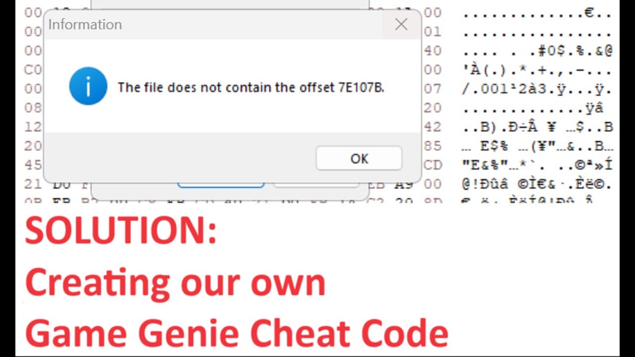 Hex Patch SNES ROM (Inf HP) Instead Of "7E" PAR Cheat Code in Emulator ...