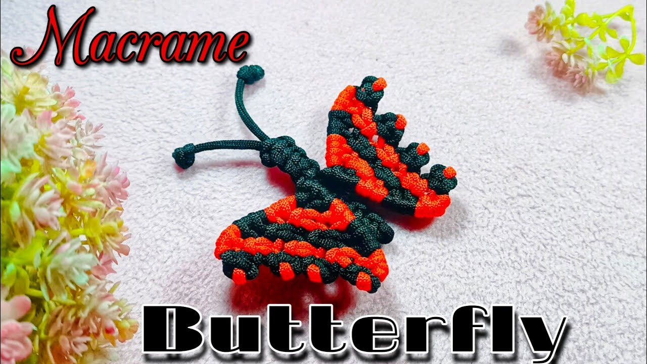 DIY Macrame Butterfly | Macrame Butterfly Design | Macrame Butterfly ...