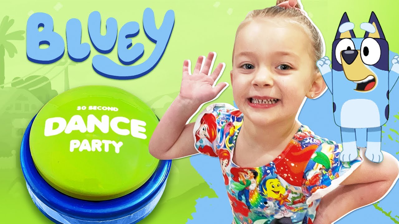 BLUEY DANCE MODE! Levi and Ivy show Mom and Dad how to have fun! - YouTube