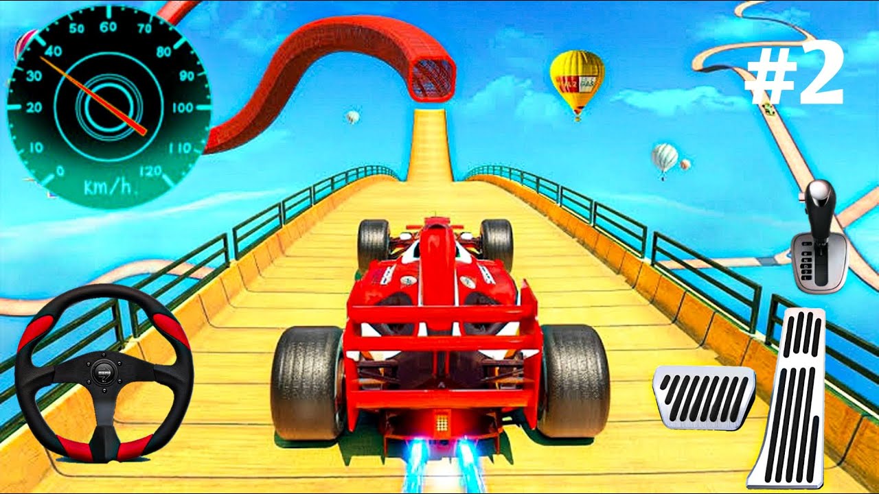 Formula Car Racing Stunts Ramp - Impossible Car Mega Ramp #2 - Android ...