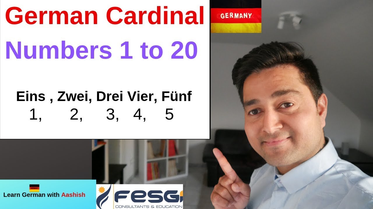 Learn German| Learn German Cardinal Numbers 1-20! Lesson 7 - YouTube