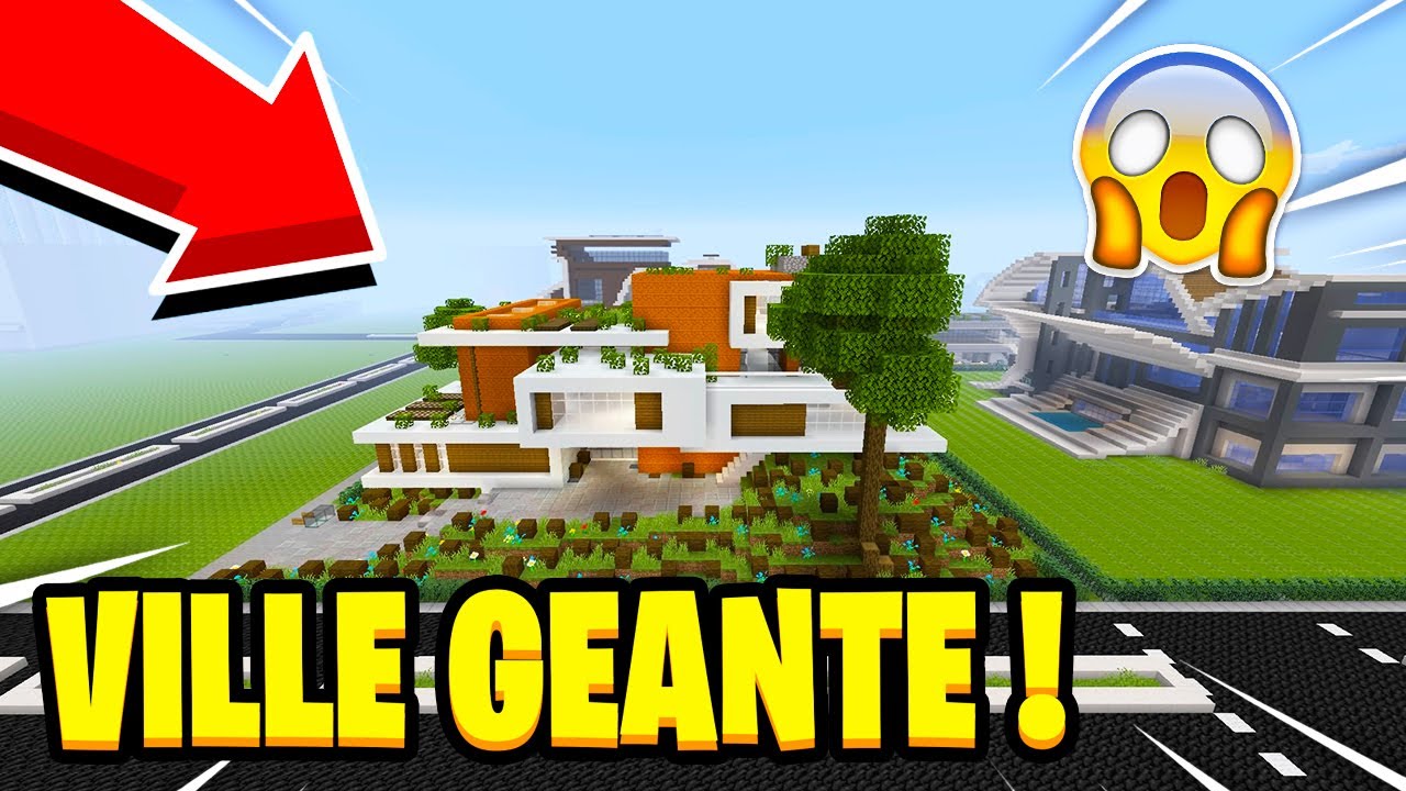 PRÉSENTATION DE LA PLUS GRANDE MAP VILLE RP SUR MINECRAFT ! COURT ...