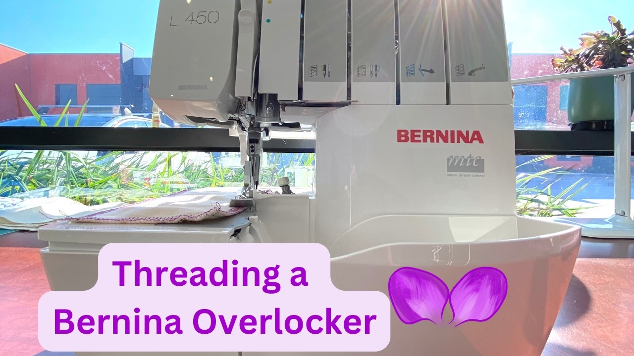 How to Thread an Overlocker - Bernina L450 (Bernina Overlocker Guide) - YouTube