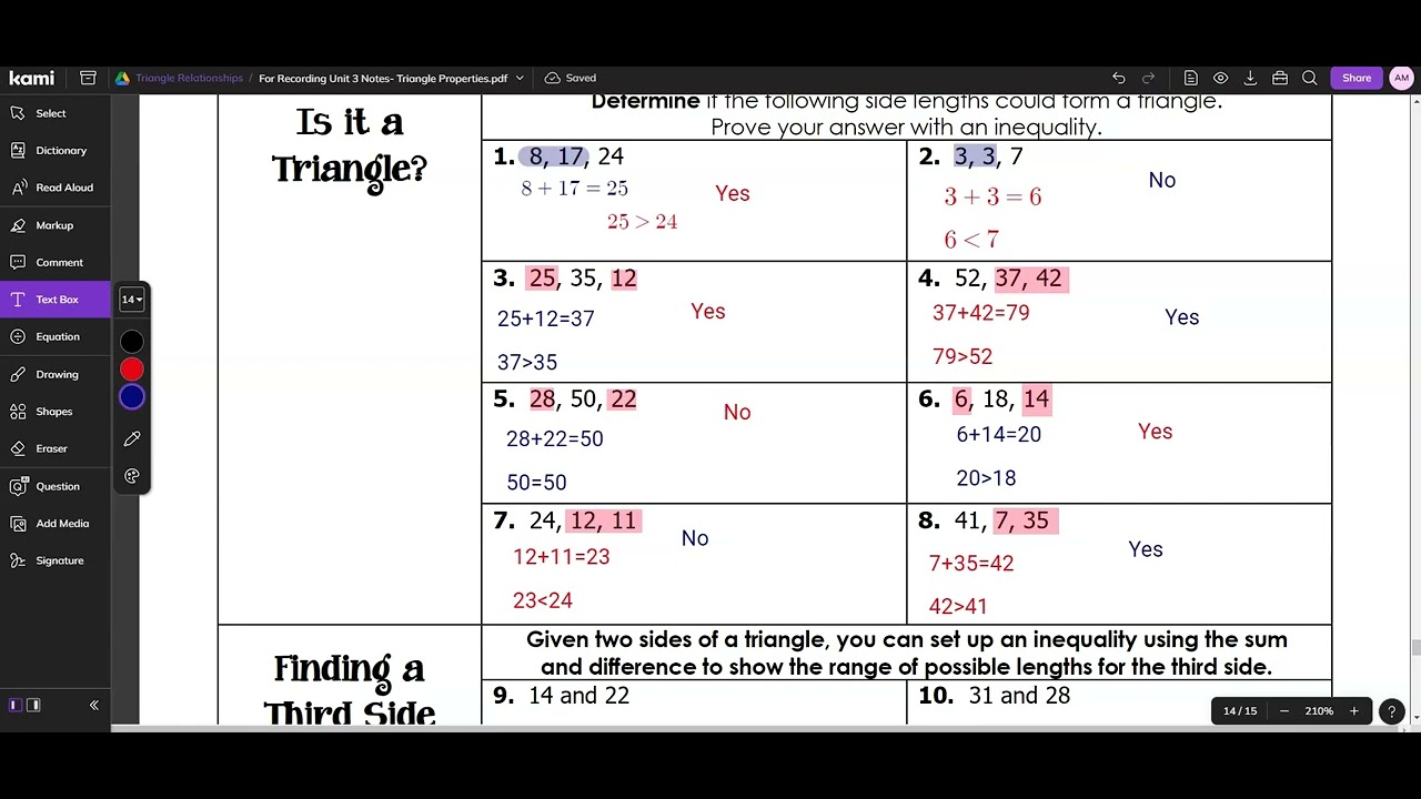 Triangle Inequality Theorem - YouTube