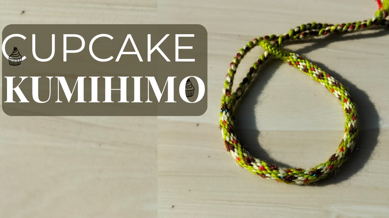 Cupcake Kumihimo Bracelet Tutorial / 16 String Kumihimo Tutorial For beginners / How To Kumihimo ...