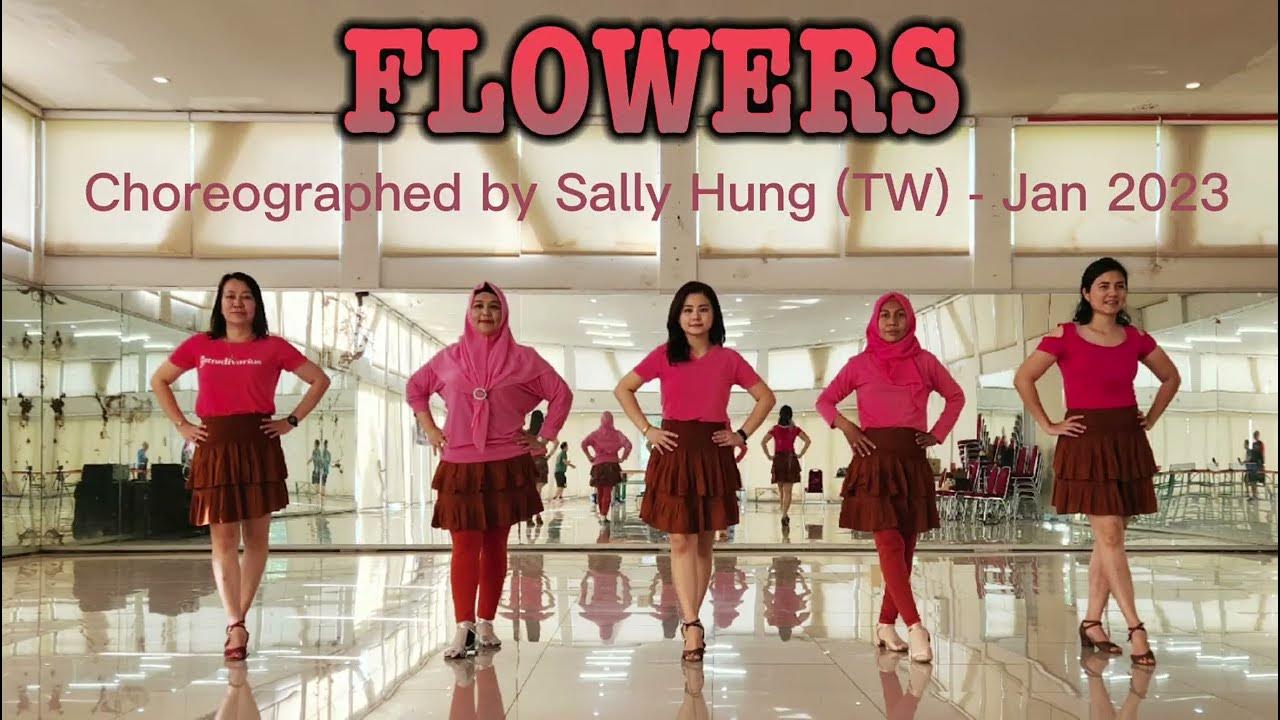 Flowers | Line Dance by (@SallyHungDance | Beginner - YouTube