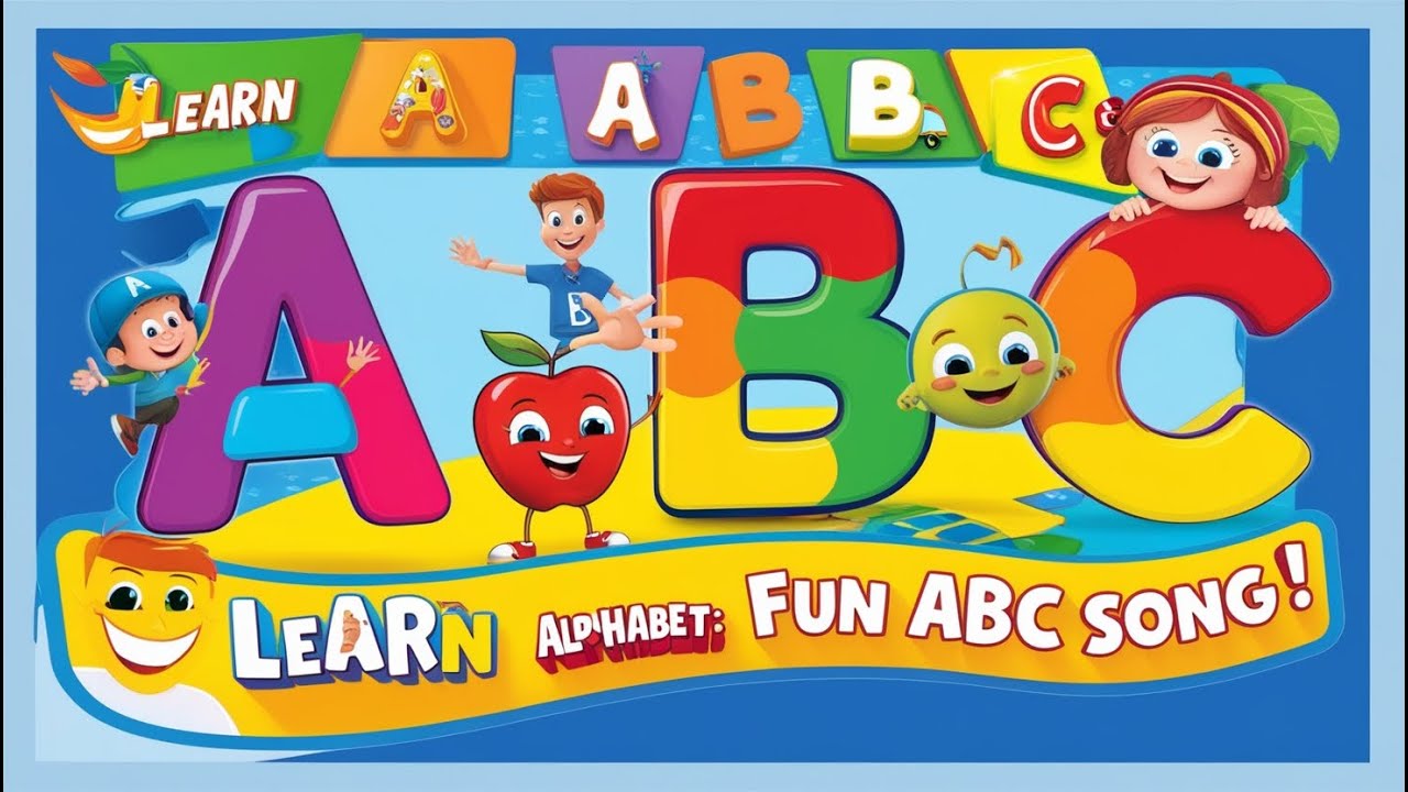 Fun Alphabet Song for Kids! Learn ABCs with Cartoon Characters A to Z ...