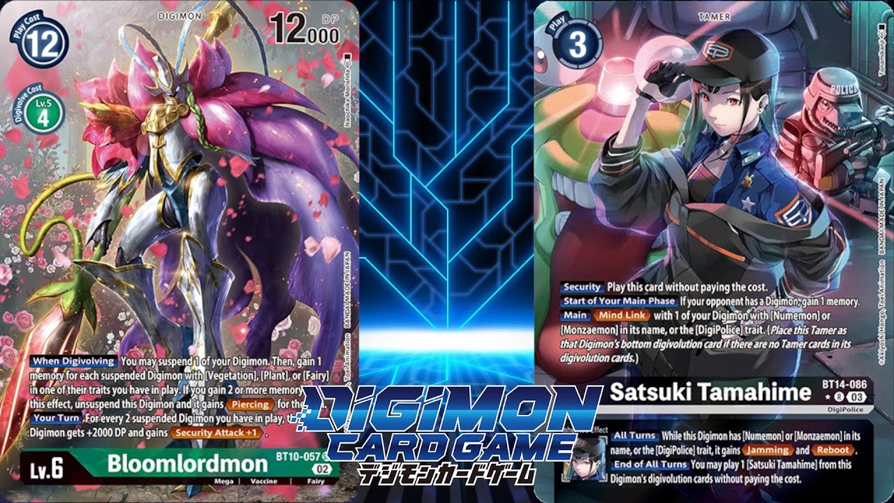 Digimon Card Game Gameplay - Bloomlord vs Digipolice- BT15 - YouTube