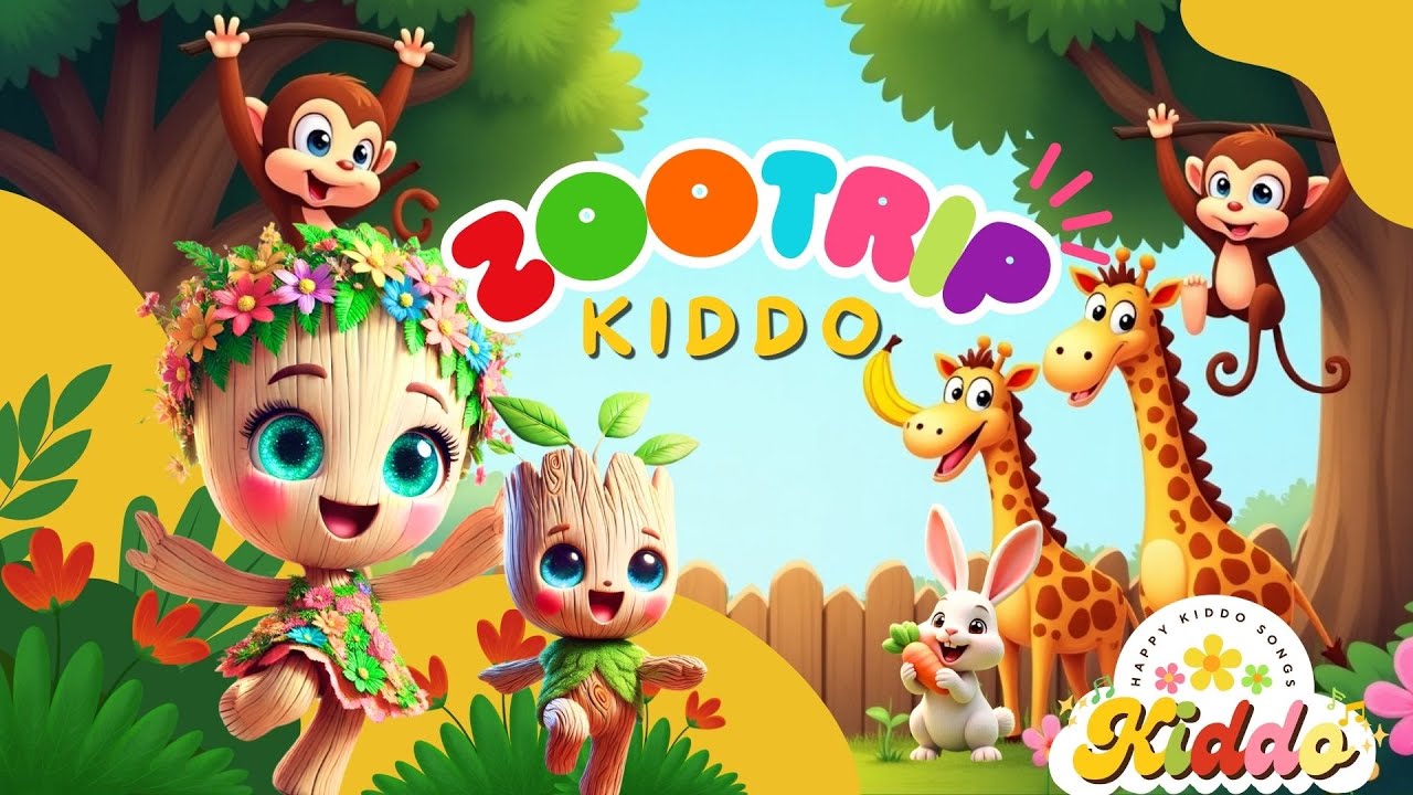 Kiddo's Zoo Trip | Fun Animal Song for Kids | Explore the Zoo with ...