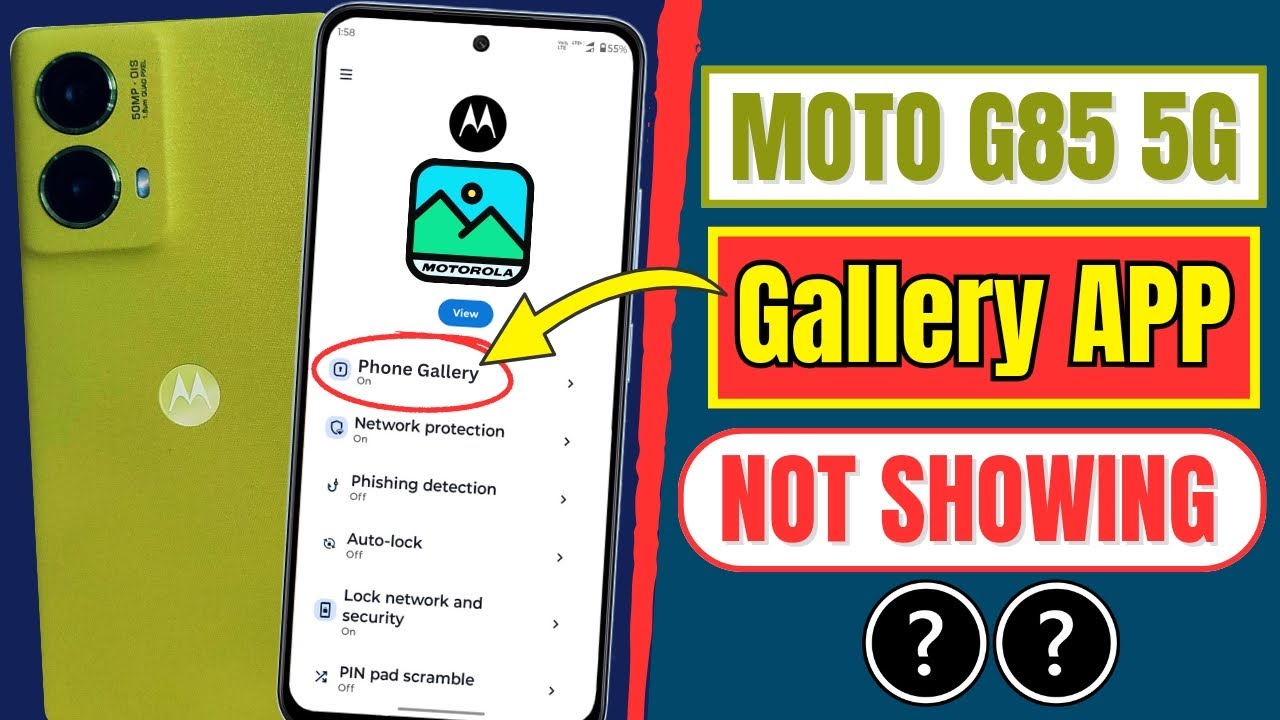 Motorola Moto G85 5G: How To Enable Gallery App | Gallery App Not ...