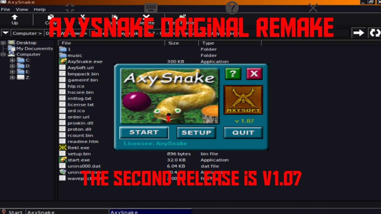 AxySnake (Original Remake) Close Camera 1# - YouTube