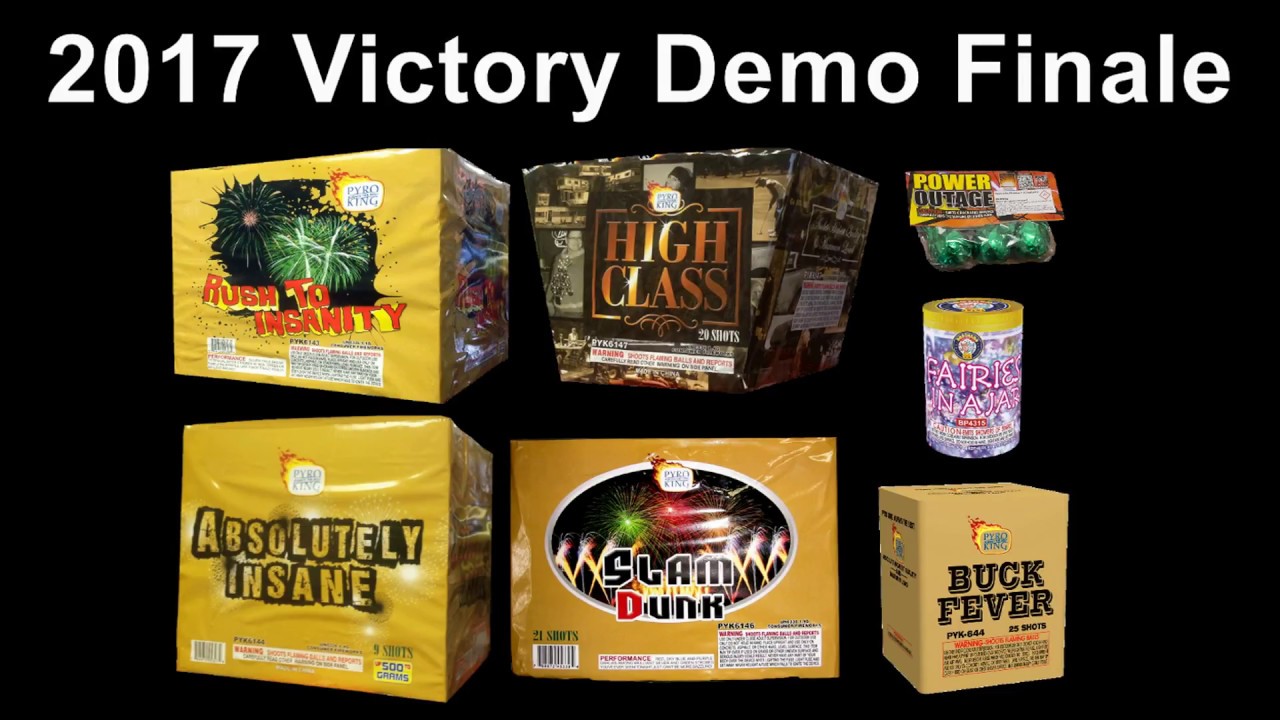 2017 Victory Fireworks Demo Finale - YouTube