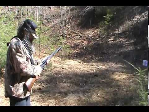 Firing the Double Barrel Coach Gun - YouTube