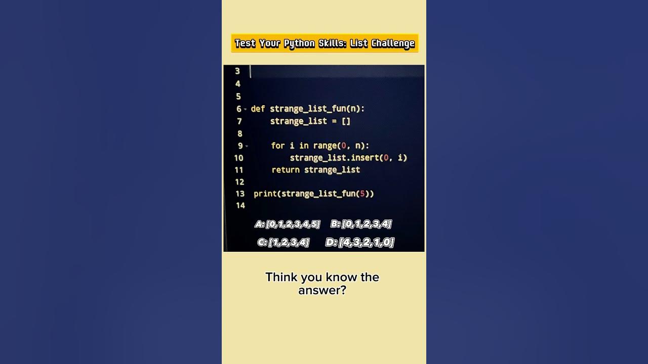 Think You Know Python? Solve This Challenge! #shorts #learnpython - YouTube