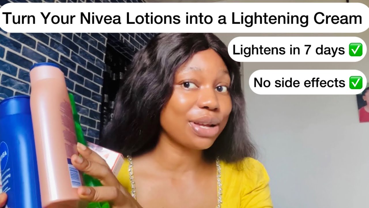 I lightened My Skin With Nivea Lotions in 7 Days - YouTube