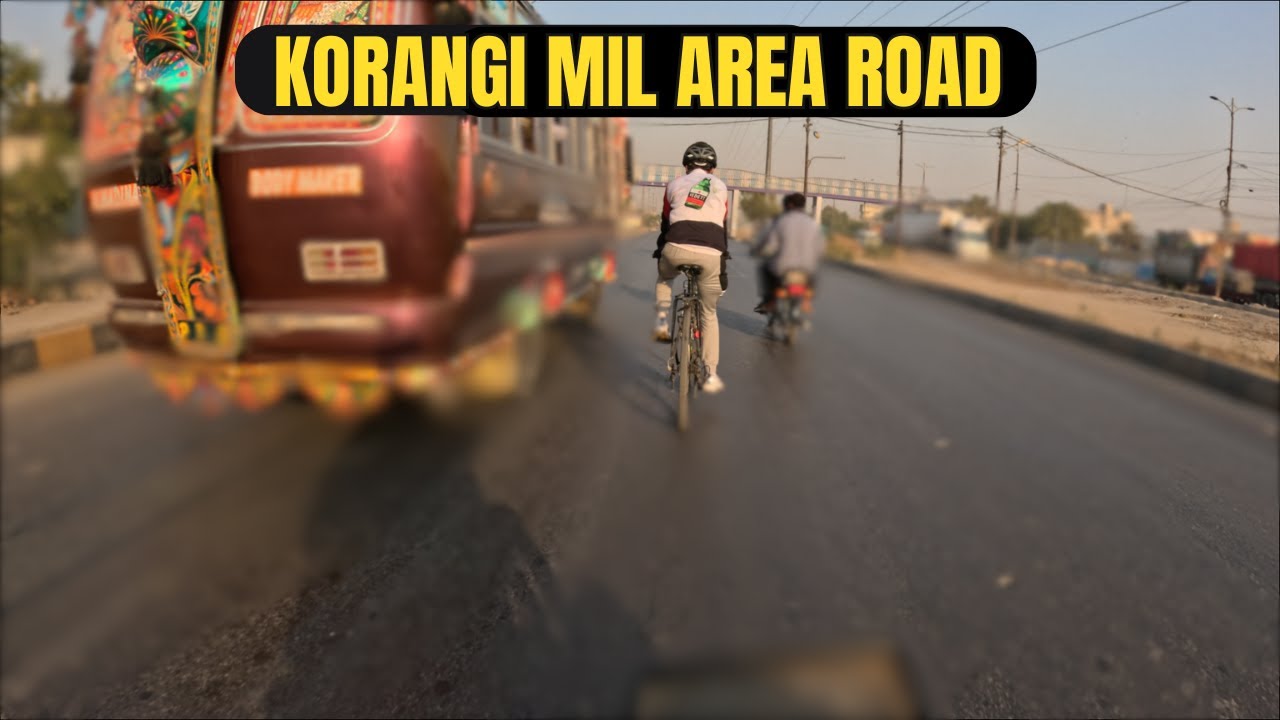 Godam Chowrangi To Dawood Chowrangi Cycle Ride | Ride On Mil Area Road ...