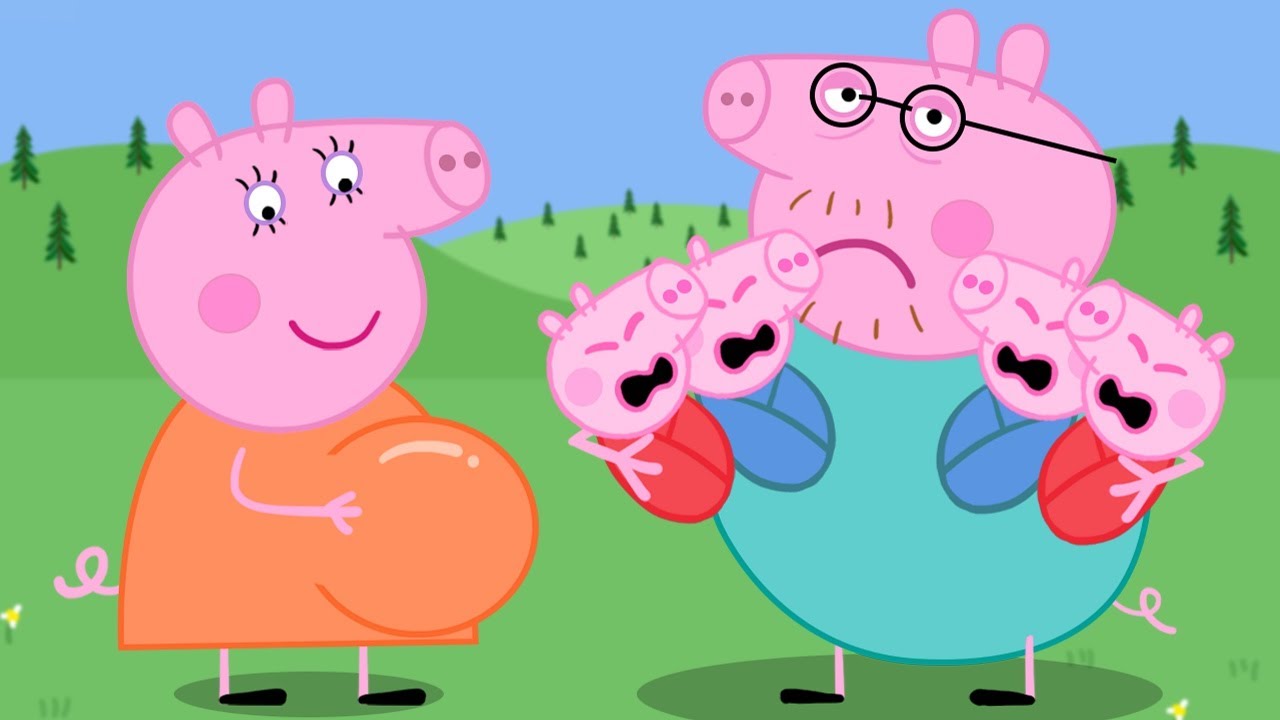 Daddy Pig Has Baby! Life Before and After Having Children | Peppa Pig ...