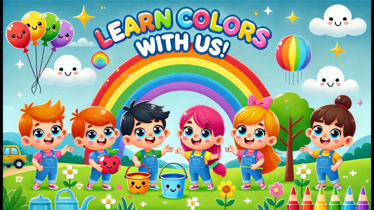 🎨 "Colors All Around! | Fun Kids Song to Learn Colors 🌈🎵"# ...