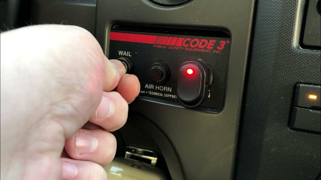 Code 3 undercover 3050 siren demo - YouTube