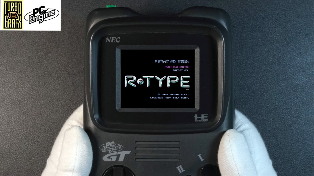 R-Type NEC PC Engine GT (TurboExpress) Handheld Gameplay - YouTube