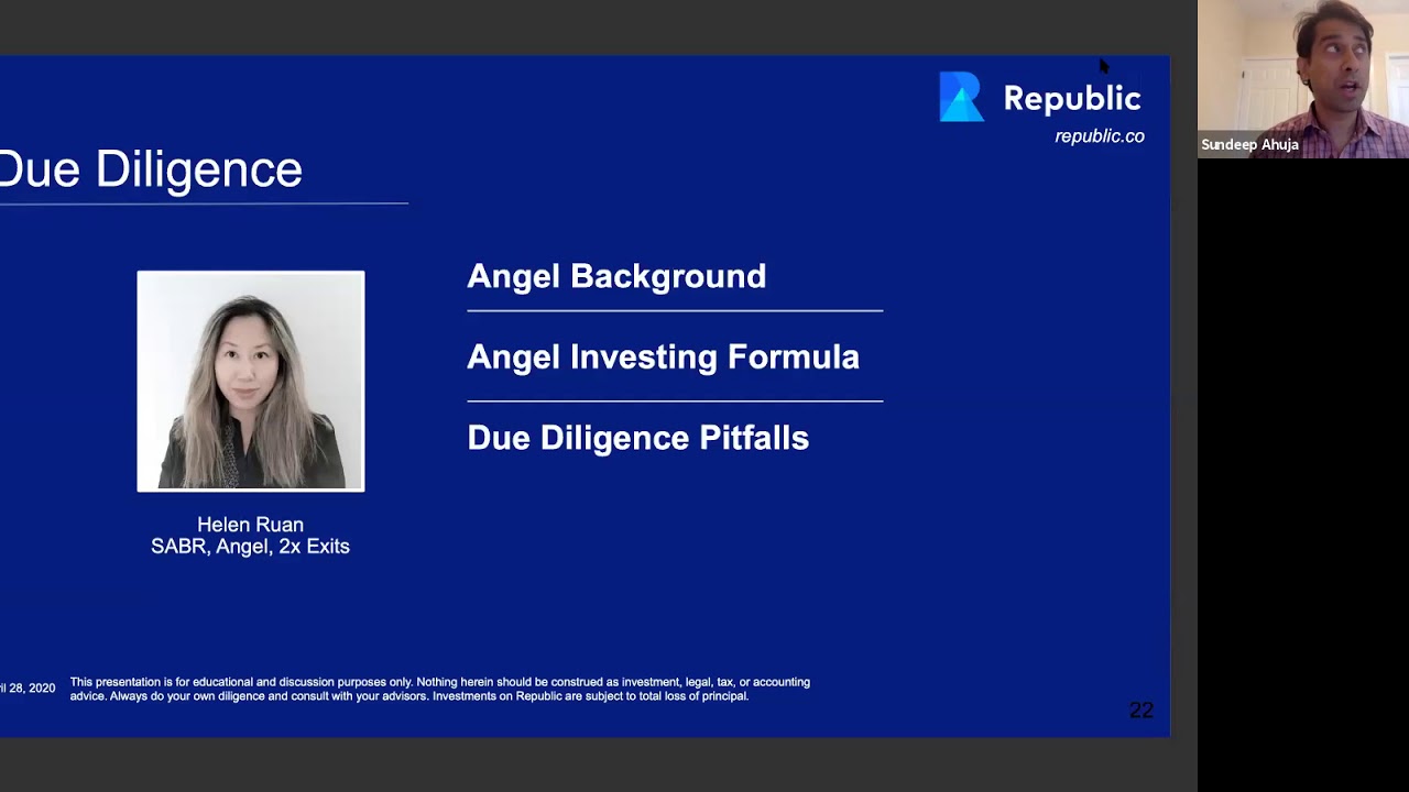 [Module 3] Due Diligence - Republic Angel Investing Masterclass - YouTube