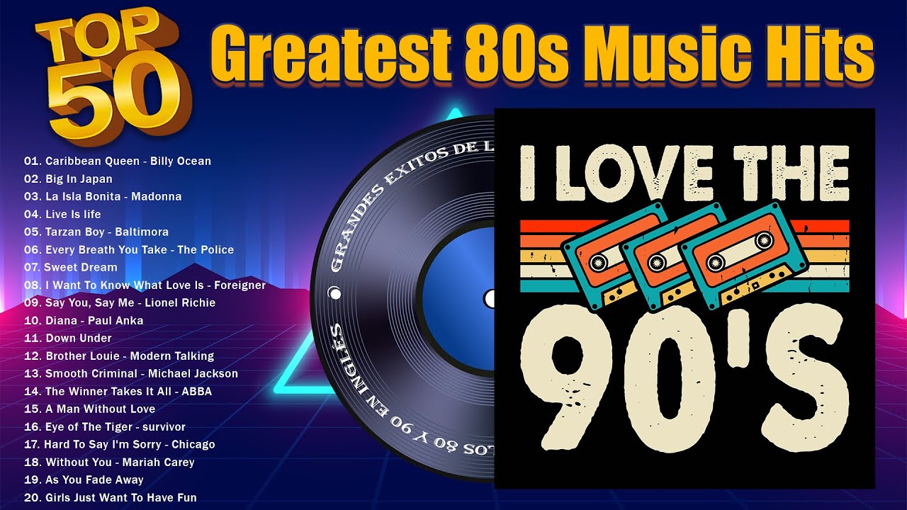 Las Mejores Canciones De Los 80 - Retromix 80 y 90 En Inglés - Grandes ...