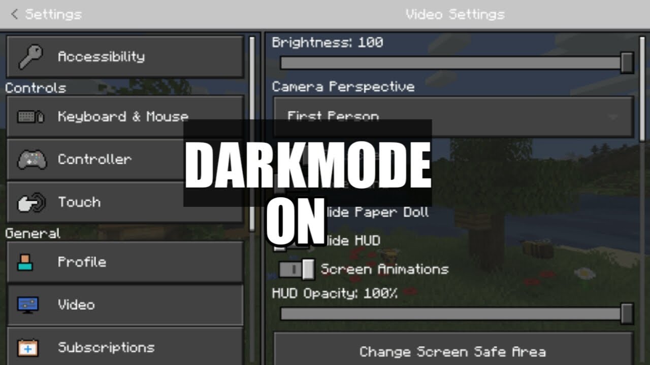 Minecraft: Darkmode UI | Texture pack - YouTube