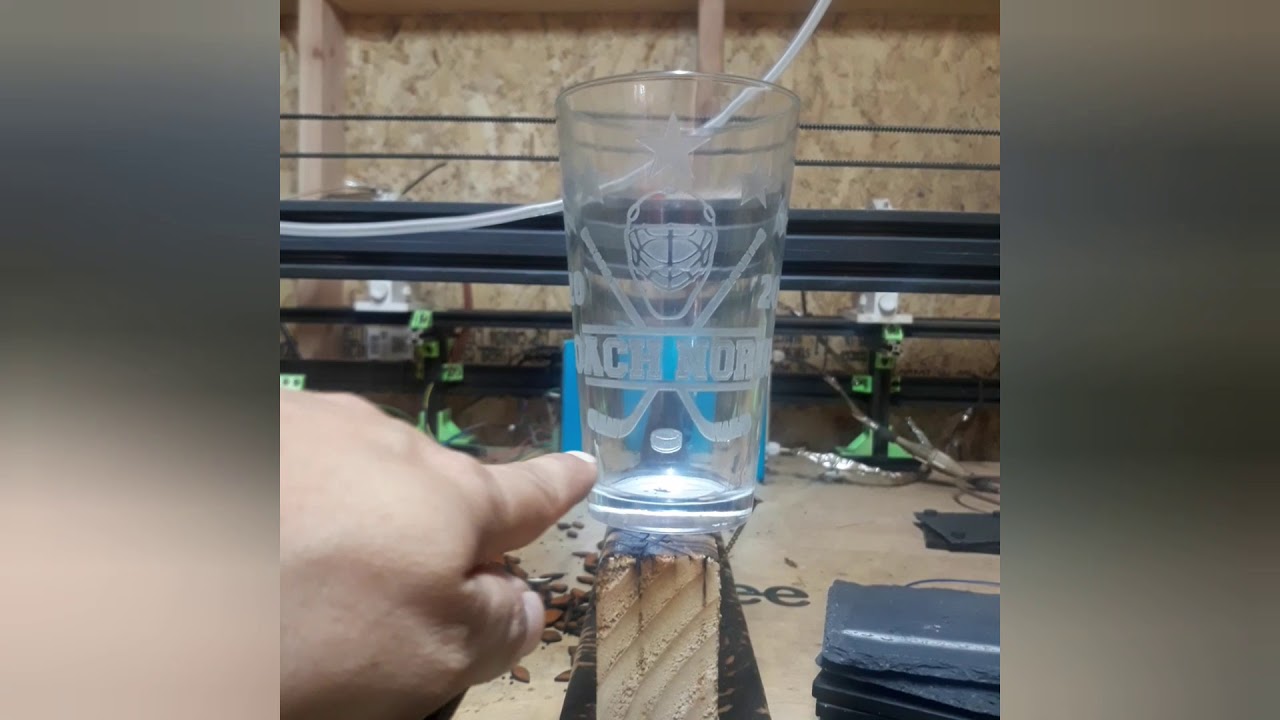 How to laser engrave tapered objects eleksmaker ortur co2 450 - YouTube