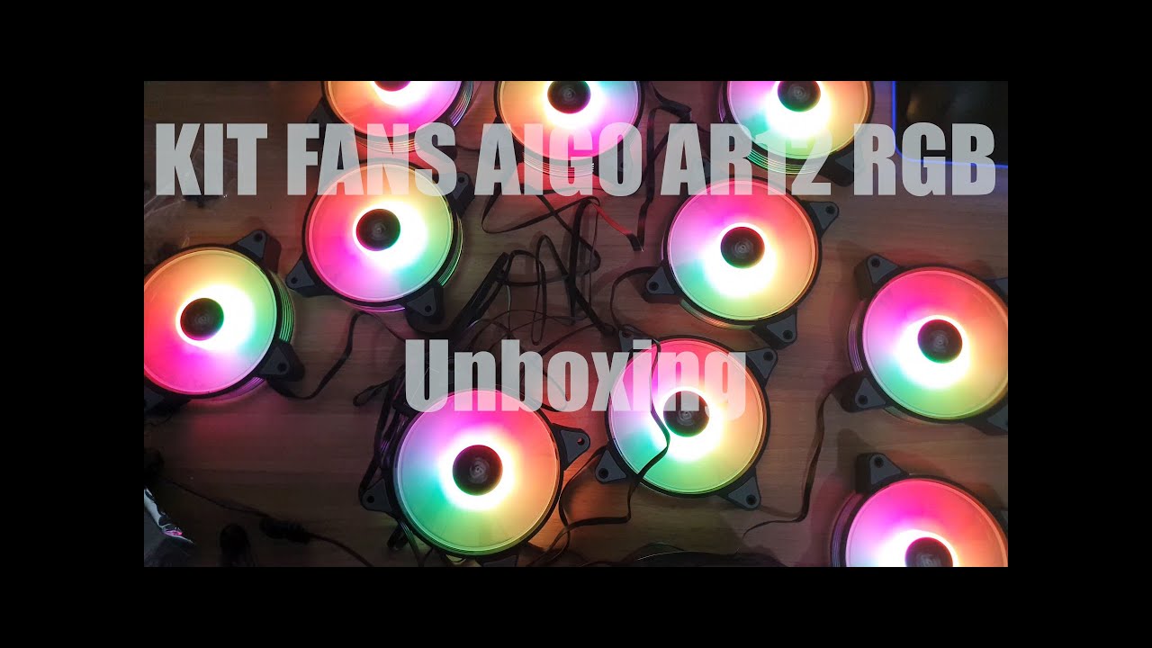 KIT FANS AIGO AR12 RGB Unboxing - YouTube