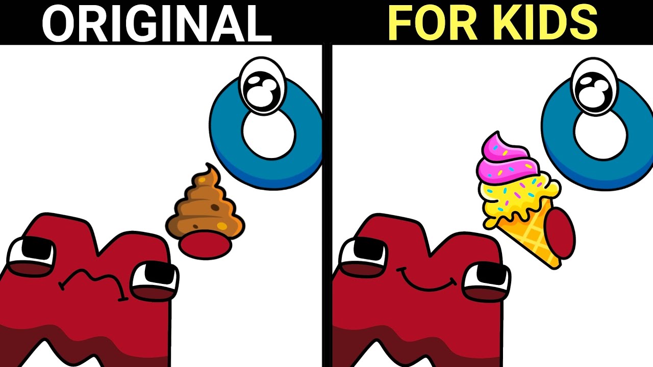 M Sharing Ice Cream to O | Alphabet Lore X Number Lore (ASMR) - YouTube