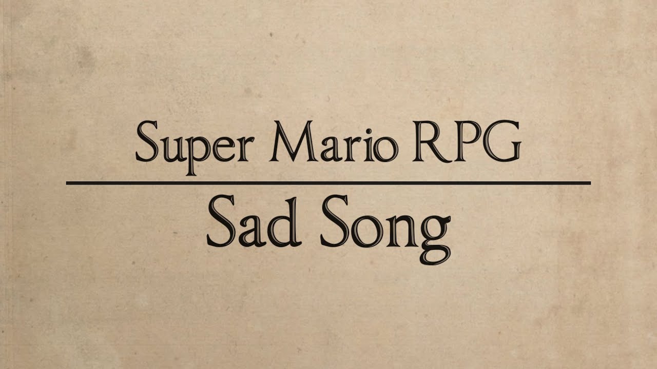 Harmonic Analysis of Sad Song from Super Mario RPG - YouTube