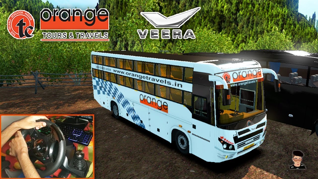 Orange Travels Veera V7 Non AC Sleeper Bus On Agumbe Ghat With Nitho ...