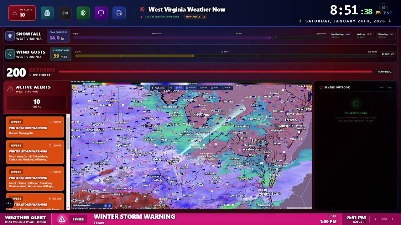 Live tracking winter storm! - YouTube