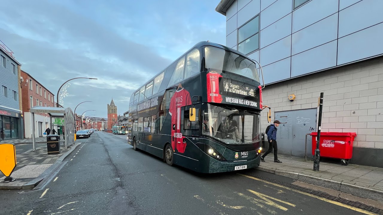 Arriva Saphire Route 1 Wrexham Bus Station to Chester Railway Station ...