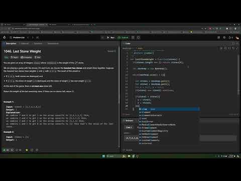 Last Stone Weight: LeetCode Gym 💪 - YouTube