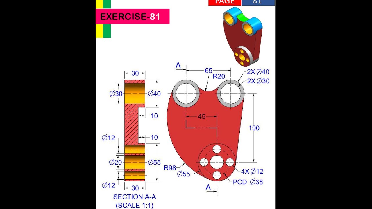 Exercise 81 Solidworks Youtube