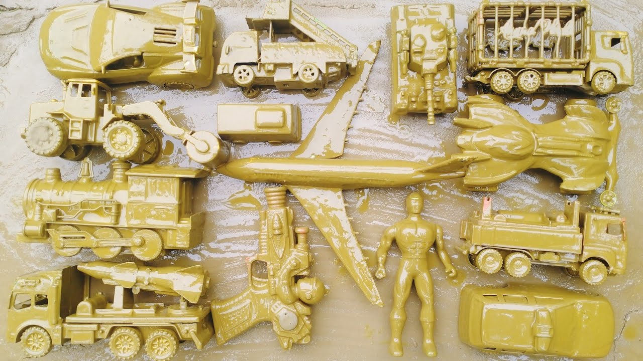 Membersihkan Mainan Berlumpur,Pesawat Terbang,Mobil Slender,Mobil ...