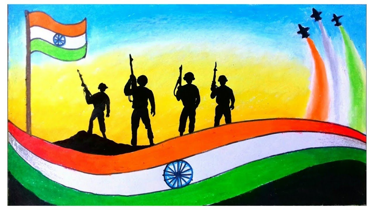 Independence Day Drawing / 15 August Drawing / Independence Day Poster ...
