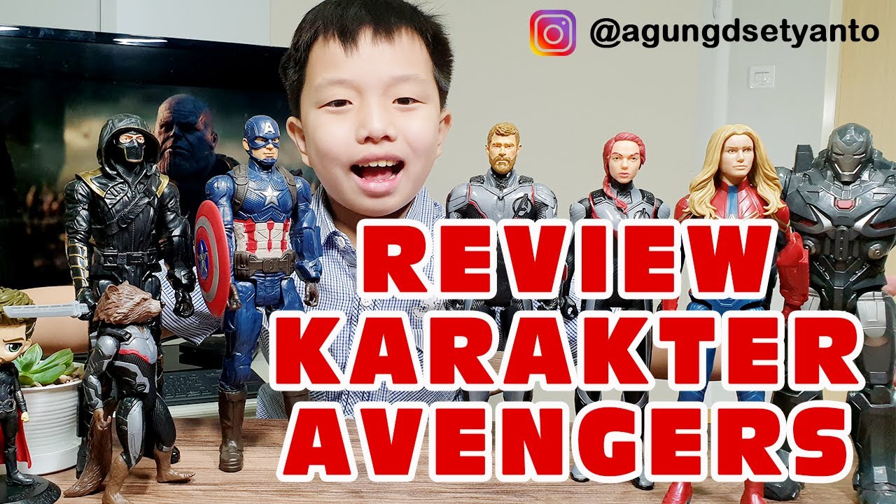 Review Mainan Karakter Avengers End Game Action Figure Thor - Captain ...