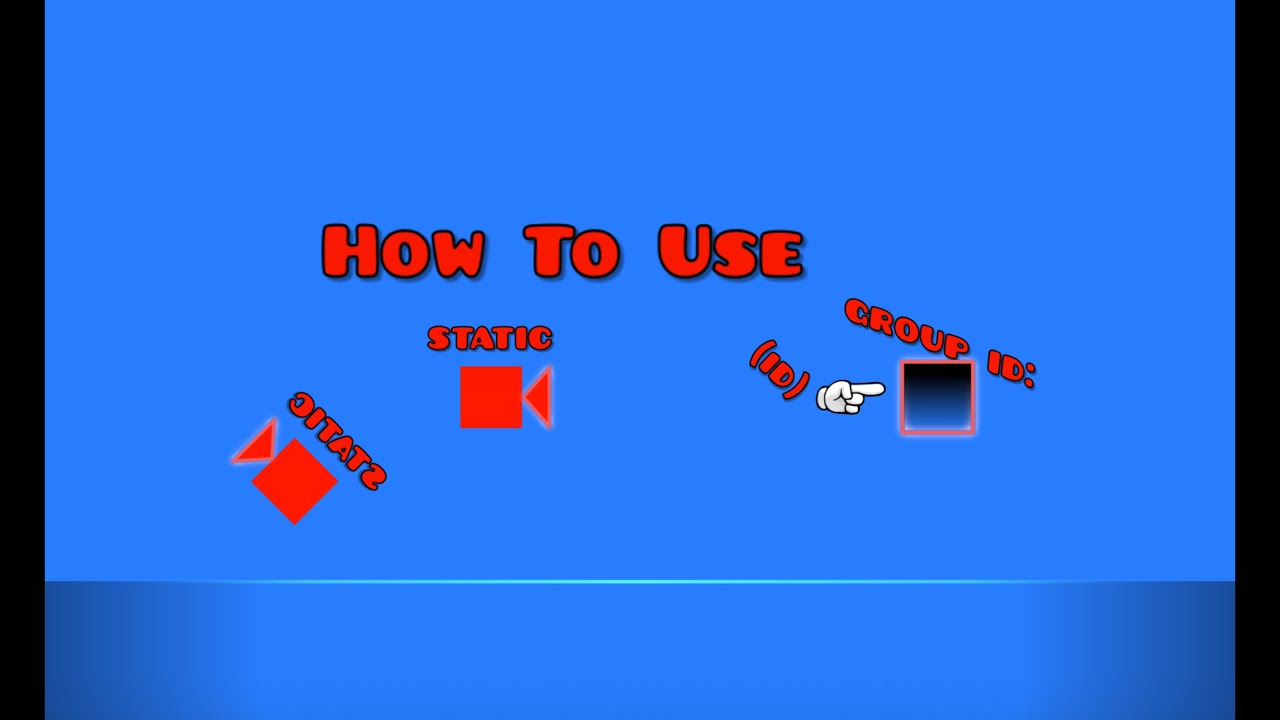 How to use the static camera in Geometry dash - YouTube
