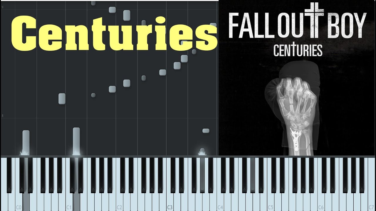 [EASY] Centuries - Fall Out Boy - Synthesia Piano Tutorial - YouTube