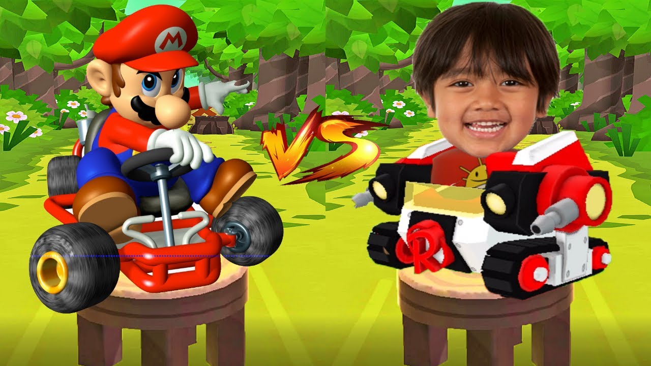 Mario Kart Tour vs Tag with Ryan Race - All Vehicles Unlocked All ...