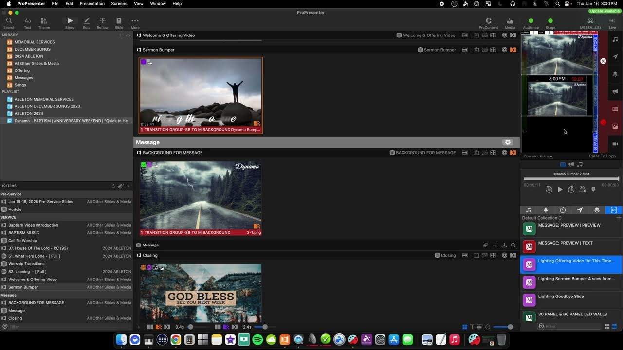 PRO PRESENTER 7 - How do I create smoother transitions between sections? - YouTube