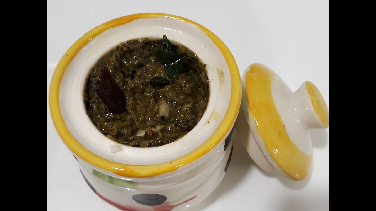 Andhra Style Coriander Pickle Recipe | Kottimeera Nilava Pachadi - By ...