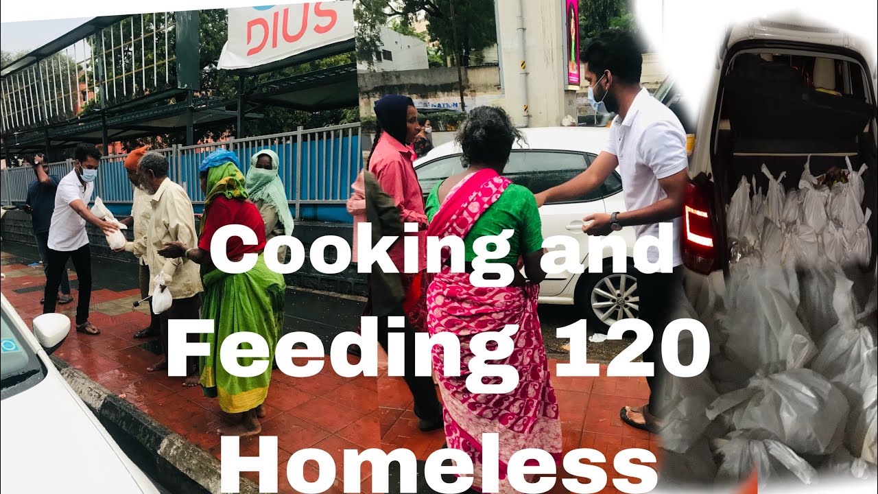 Feeding Homeless || Chicken Curry || Fried Rice || For 120 Homeless ...