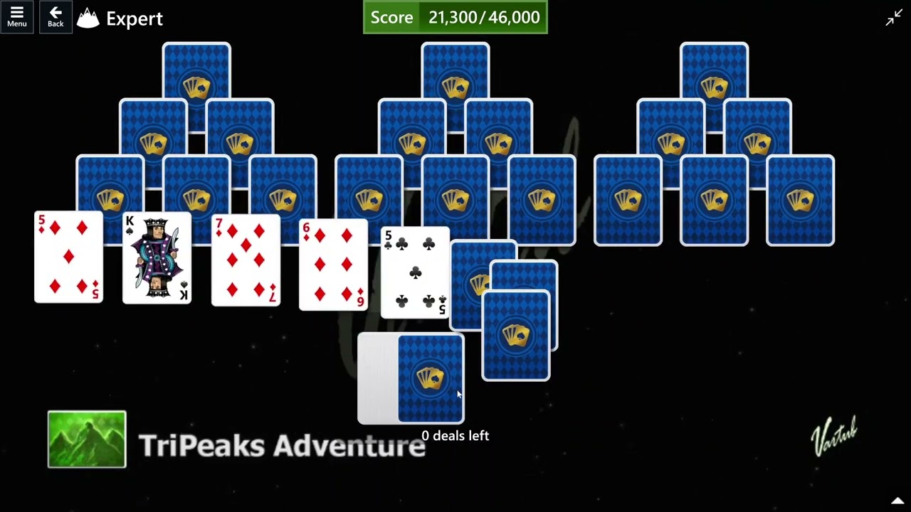 TriPeaks Adventure Game #20 | August 19, 2022 Event - YouTube