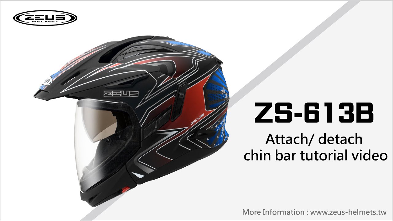 ZEUS TUTORIAL || Attach/ detach ZS 613B chin bar tutorial video - YouTube