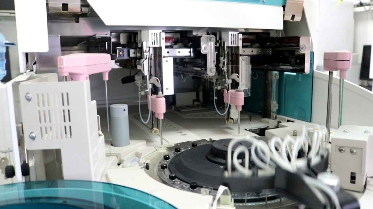 cobas c 501 module tại bệnh viện ĐK Hà Thành - YouTube